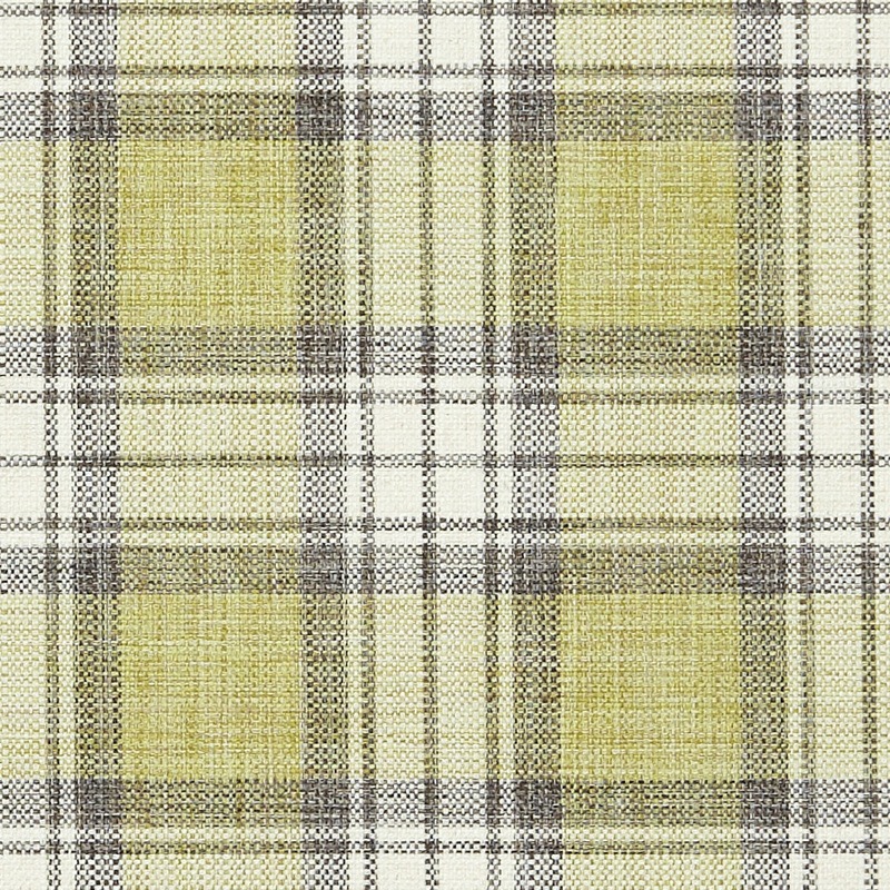 Shaker Check Curtain Fabric in Fern | Free UK Delivery | Terrys Fabrics UK
